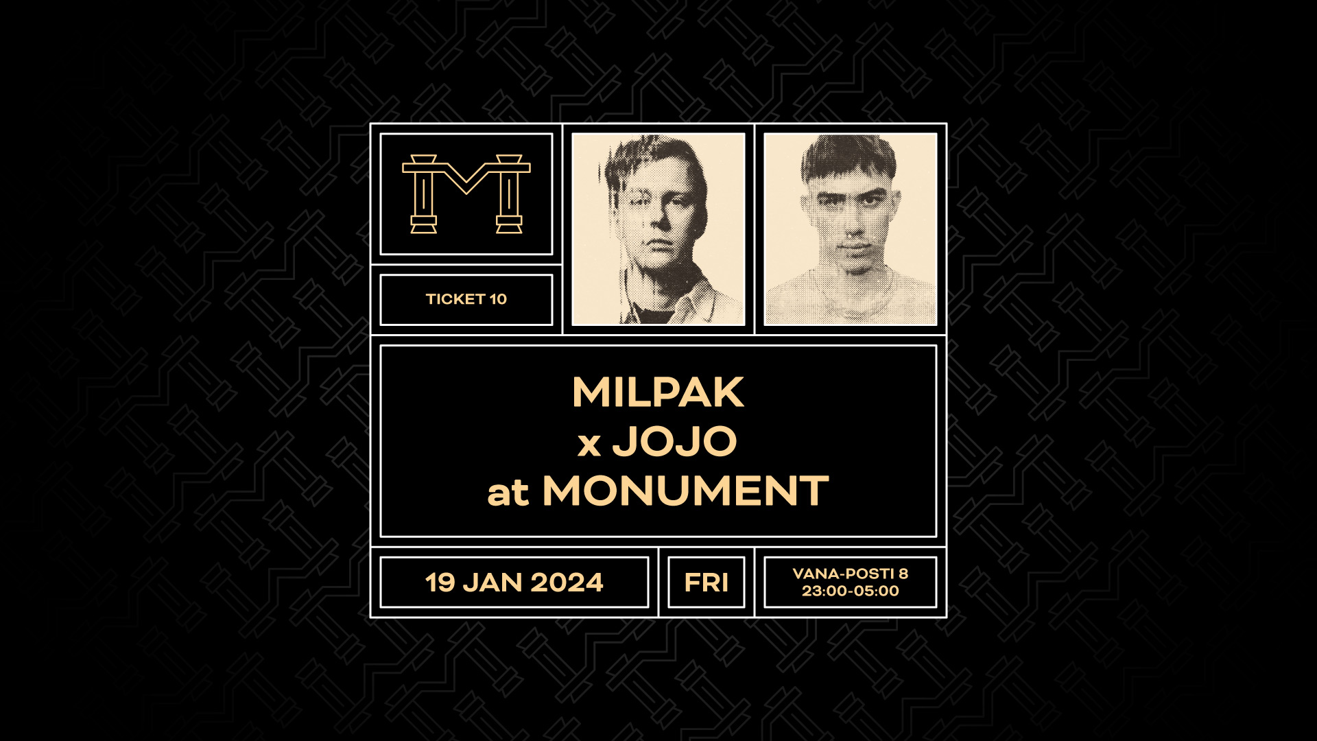Milpak x JoJo at MONUMENT | 19.01 – GateMe